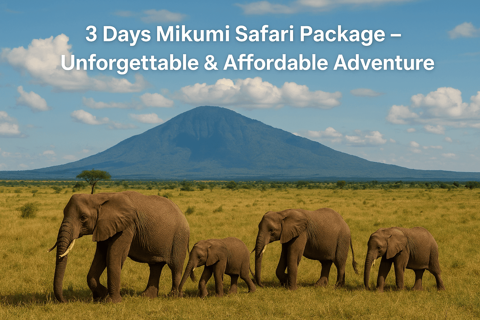 3 Days Mikumi Safari Package – Unforgettable Adventure